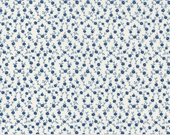 BELLE ISLE Main Floral Navy Minick & Simpson - 100% Cotton Quilting ...