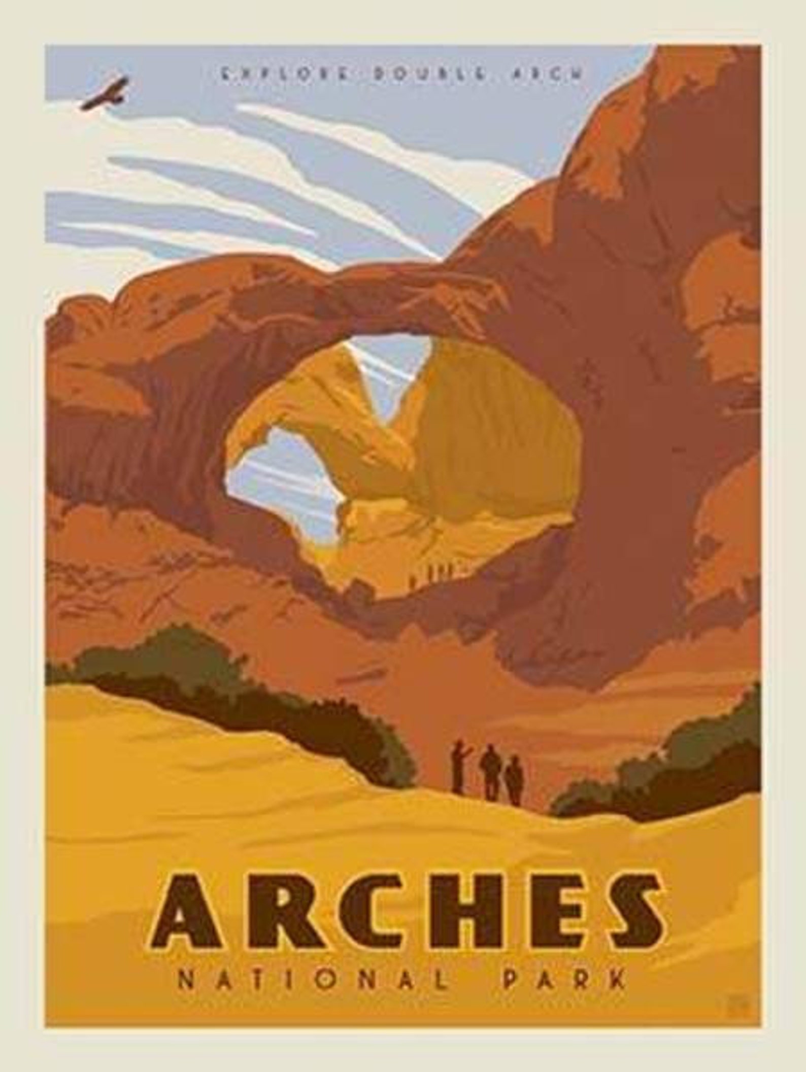 NATIONAL PARKS Arches Utah Poster Panel 36 X - Etsy