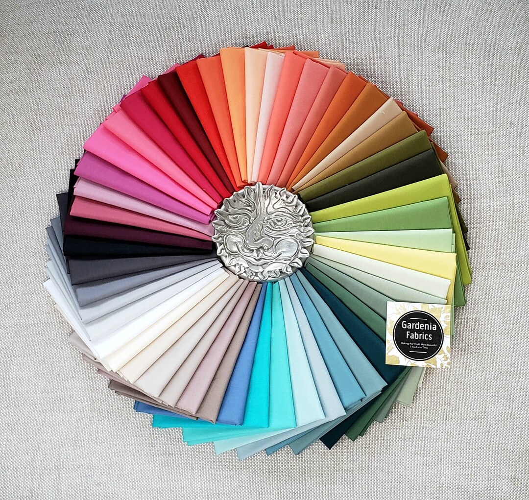 PURE SOLIDS 51 Fat Quarter Bundle - Solids Bundle - 205 Thread Count ...
