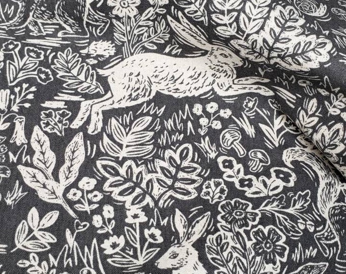 Wildwood - Fable Gray Canvas - Rifle Paper Co - CANVAS - Natural ...