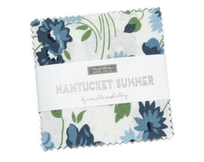 NANTUCKET SUMMER - 2.5" Mini Charm Pack - 42 Pieces - Camille Roskelley ...
