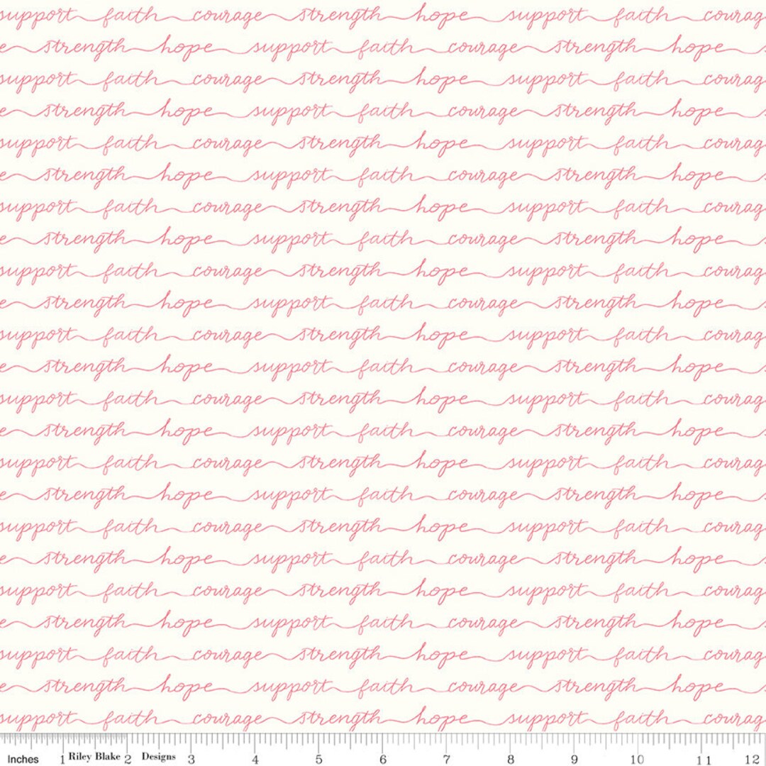 HOPE IN BLOOM Text White Katherine Lenius 100% Cotton - Etsy