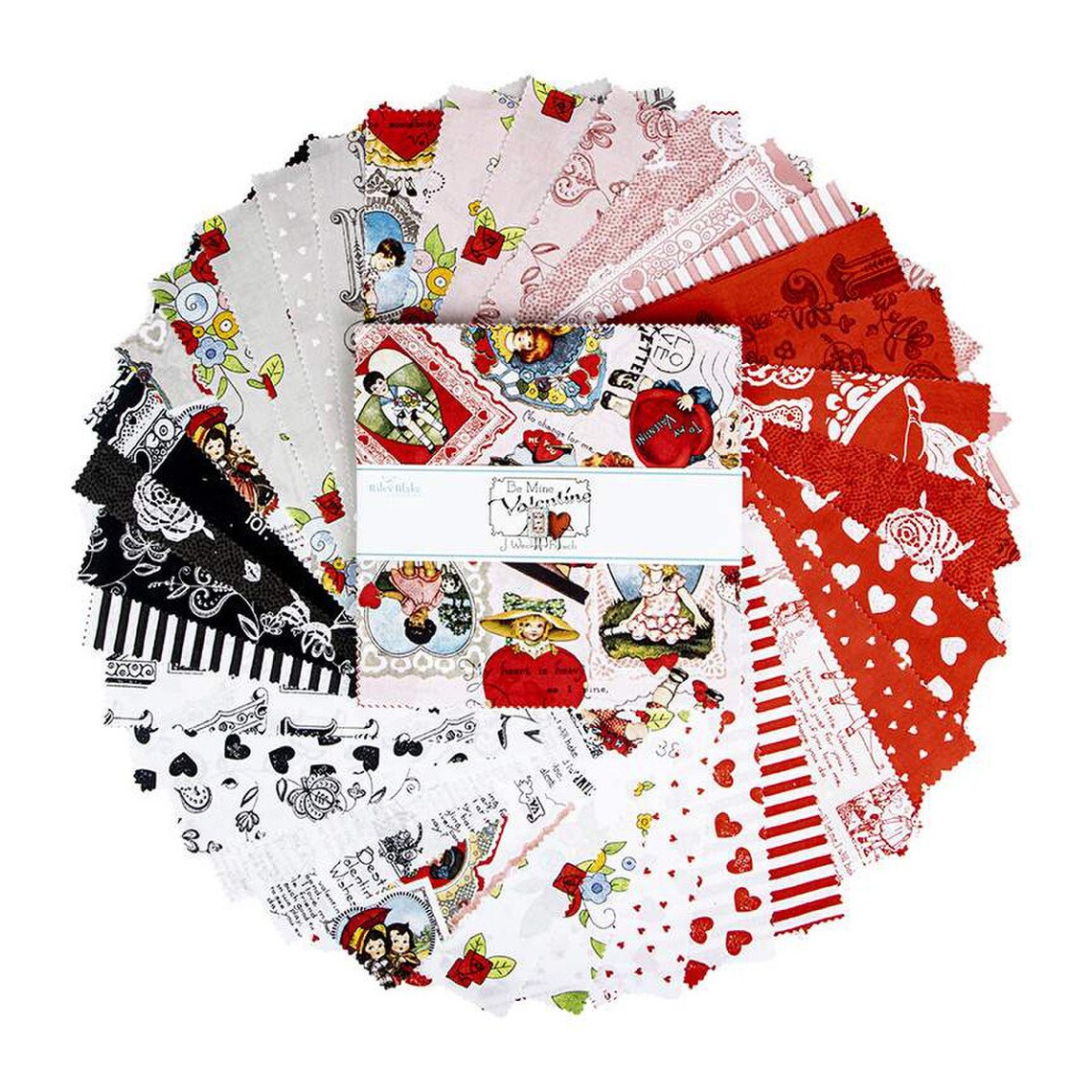 BE MINE VALENTINE 10" Layer Cake Valentines Day - J Wecker Frisch - 100 ...