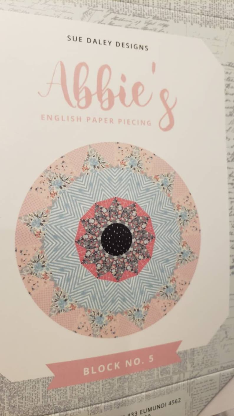Sue Daley Abbie Number 5 Pack EPP Quilt Pattern Paper - Etsy