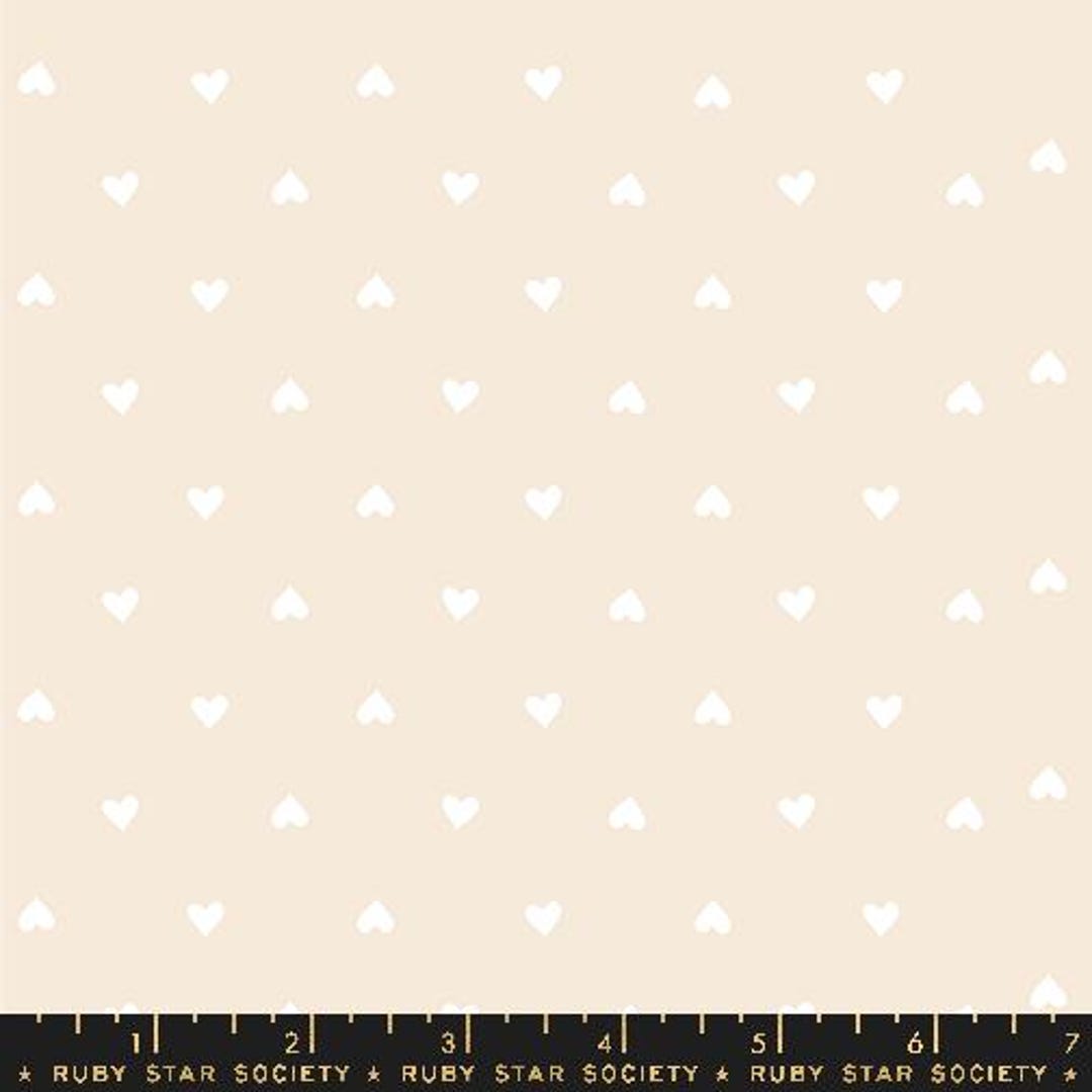 JUICY Hearts Ditsy Dots Shell Melody Miller Ruby Star Society Fabric ...
