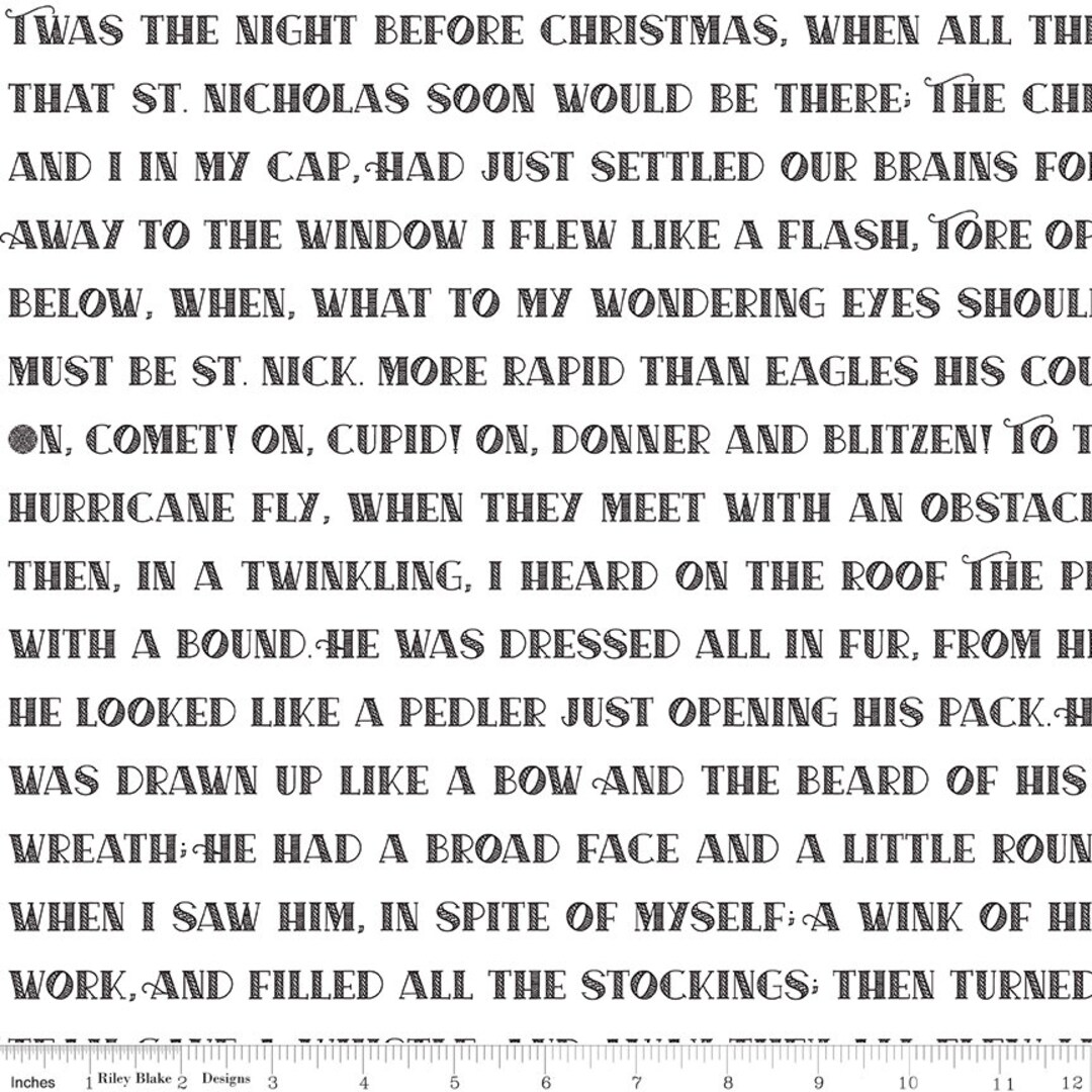 NICHOLAS - Twas the Night - Text - White - J Wecker Frisch - Riley ...