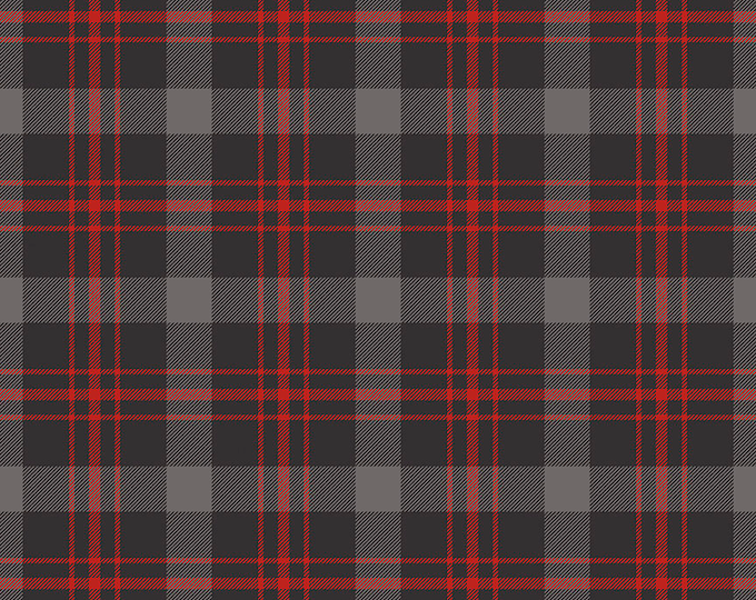MODERN FARMHOUSE Black Buffalo Plaid Check Simple Simon Riley Blake Designs 100% Cotton Quilting ...