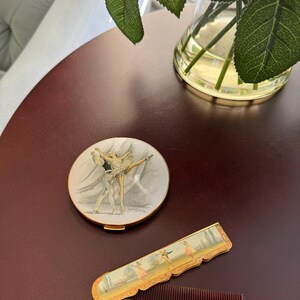Vintage Stratton Ballerina Folding Comb, Double-sided Design, Made in ...
