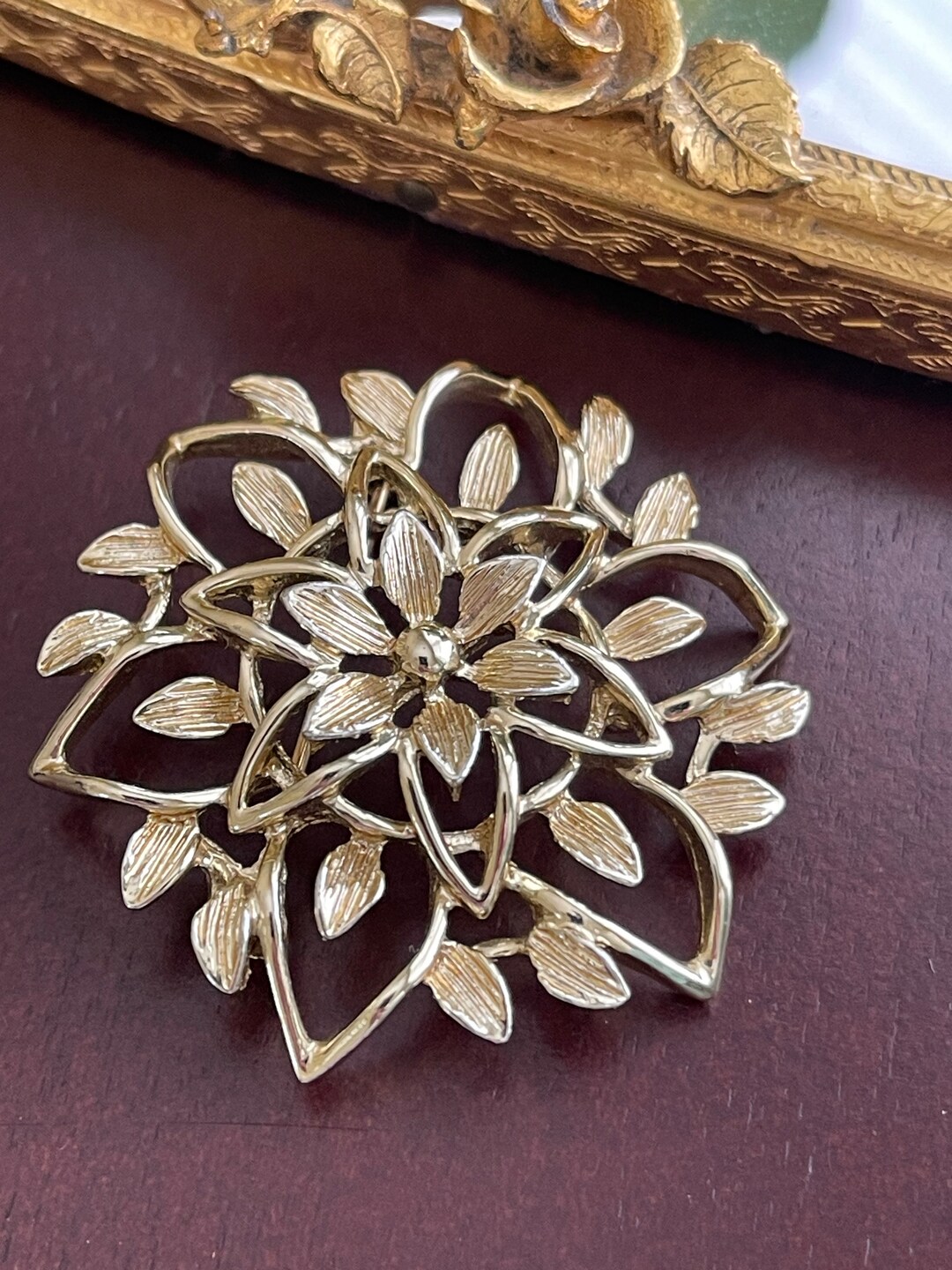 Vintage Sarah Coventry Gold Tone Brooch, Signed Piece Includes Sarah ...