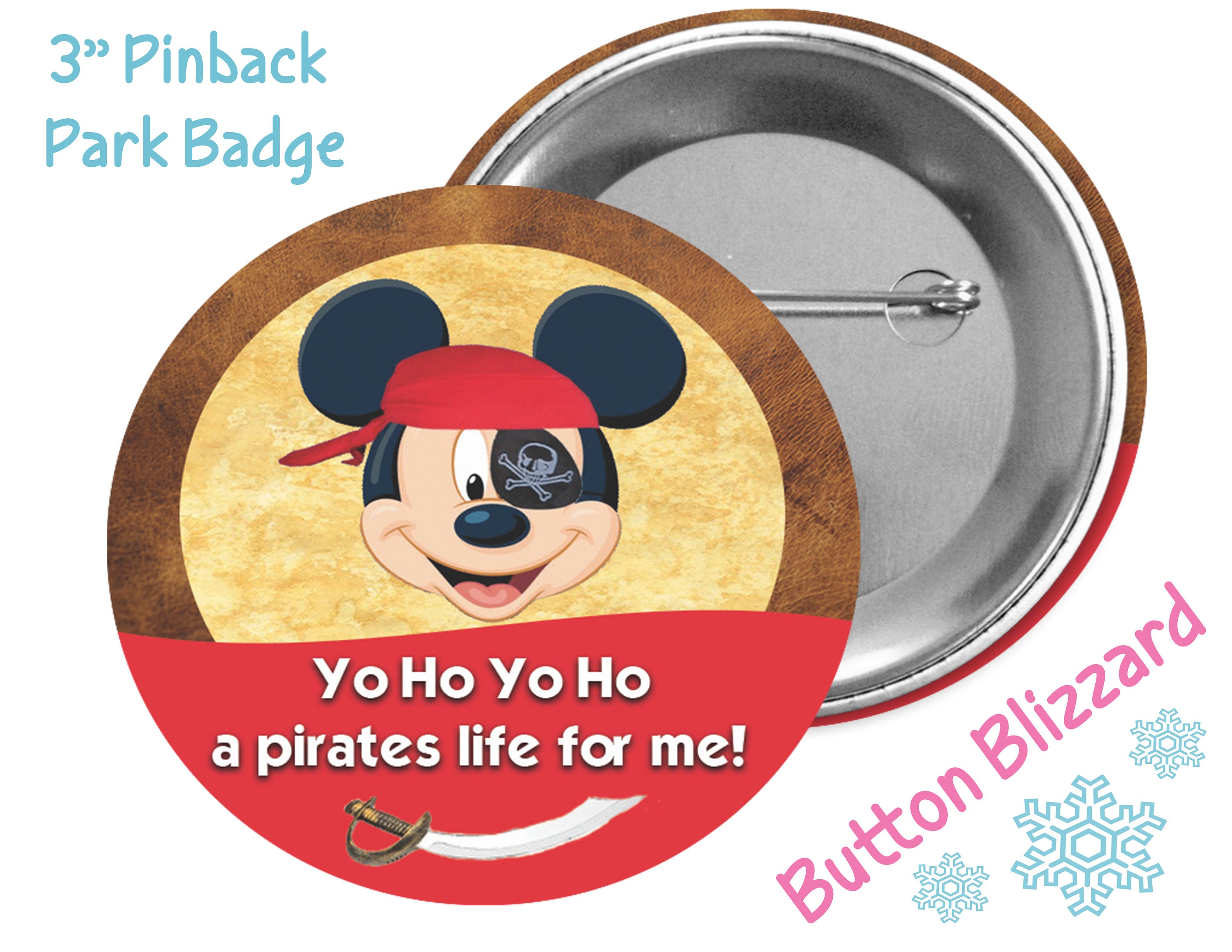 Mickey Yo-ho Yo-ho A Pirates Life for Me Pirate Night - Etsy