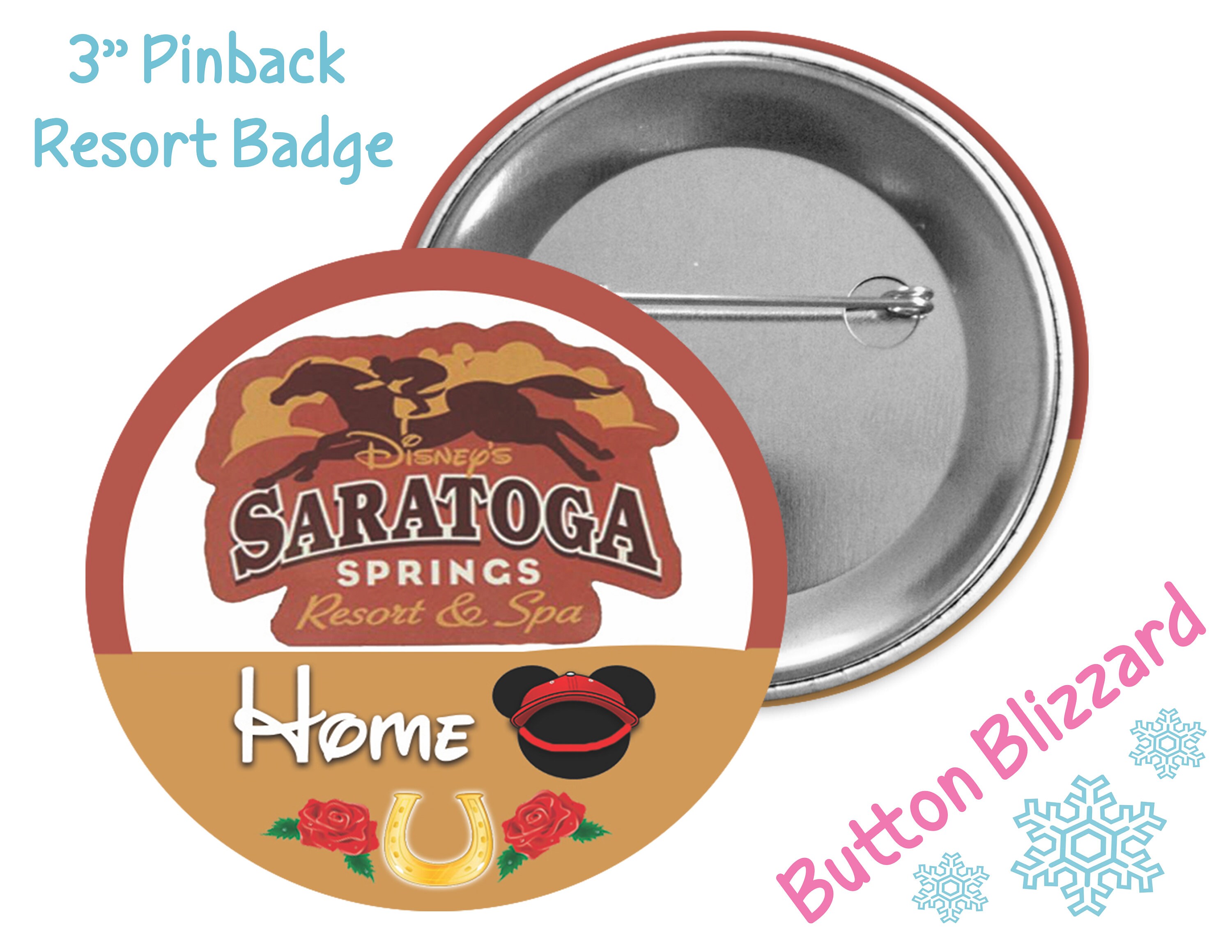 Saratoga Springs Resort Hotel Button Disney Resort Hotel | Etsy