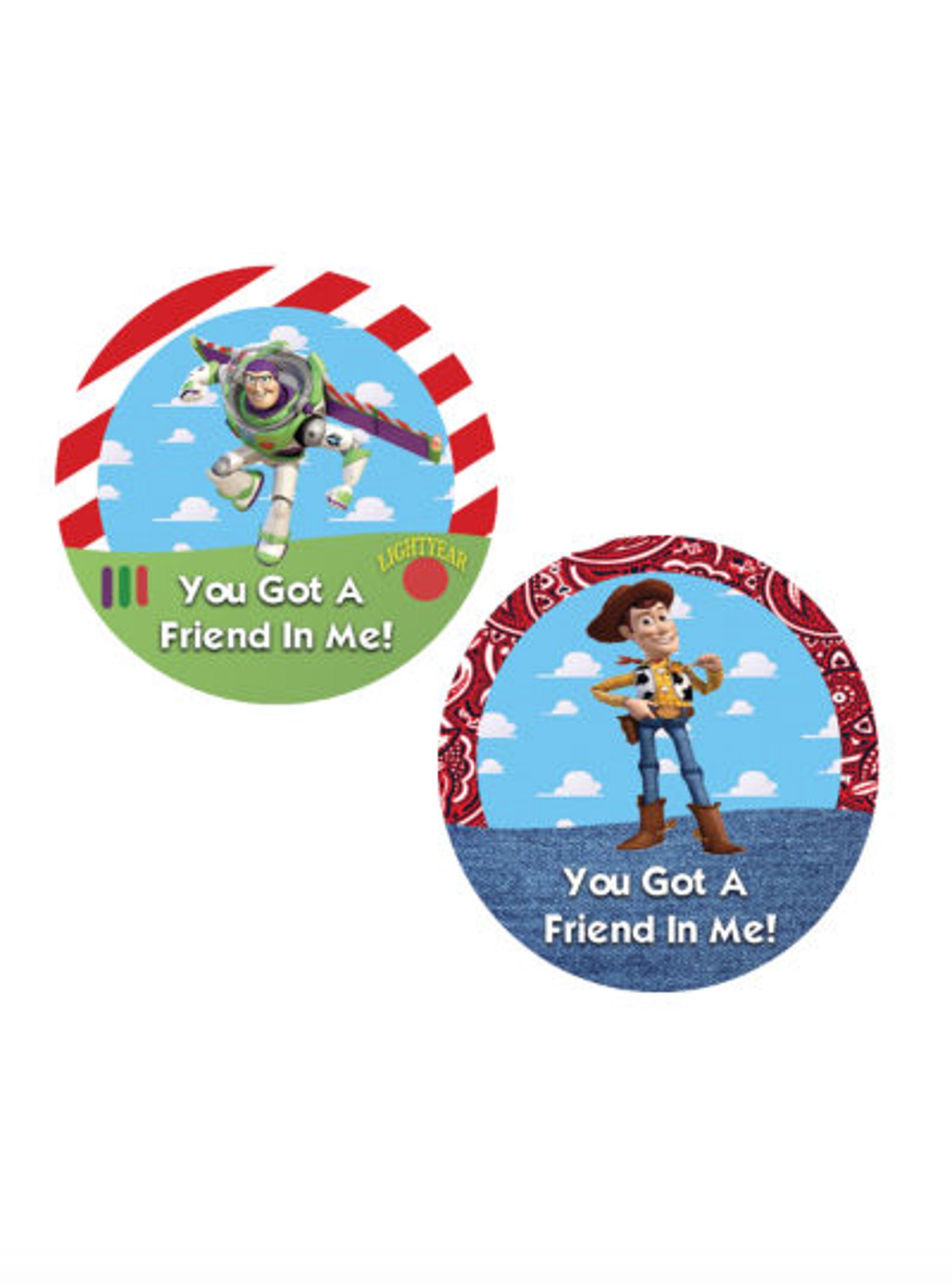 Woody and Buzz Best Friends Button Set - Toy Story Button - Theme Park ...