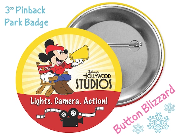 Mickey Director Hollywood Studios Button Lights Camera | Etsy