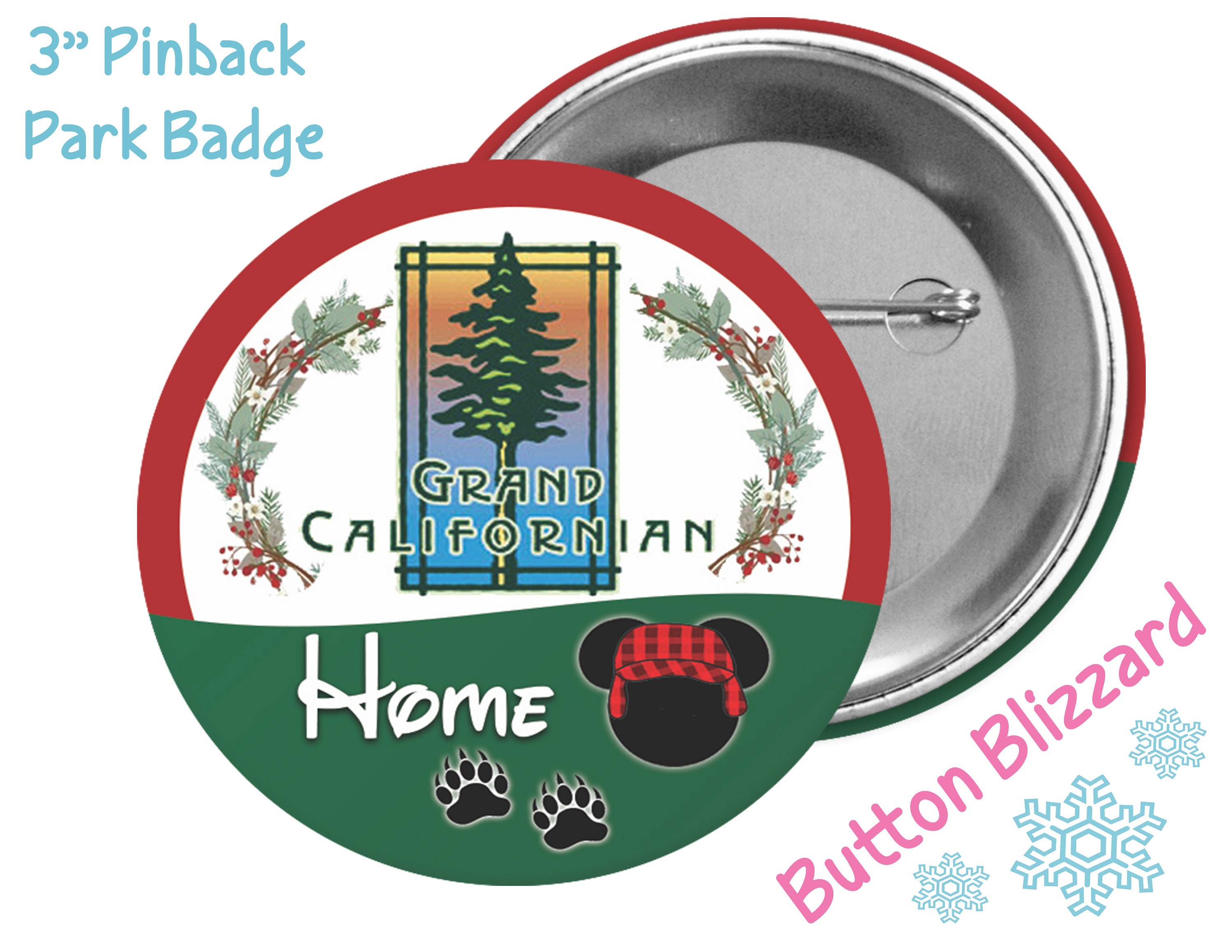 Disney's Grand Californian Resort Button Disneyland - Etsy
