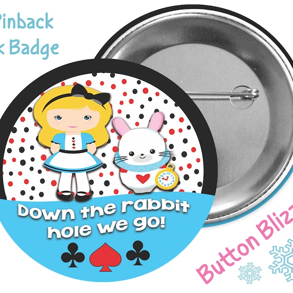 White Rabbit Button - Etsy