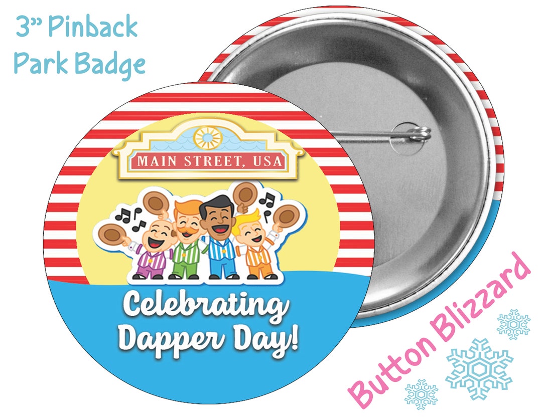 Celebrating Dapper Day! Button - Dapper Dan Badge - Retro Vintage Main ...