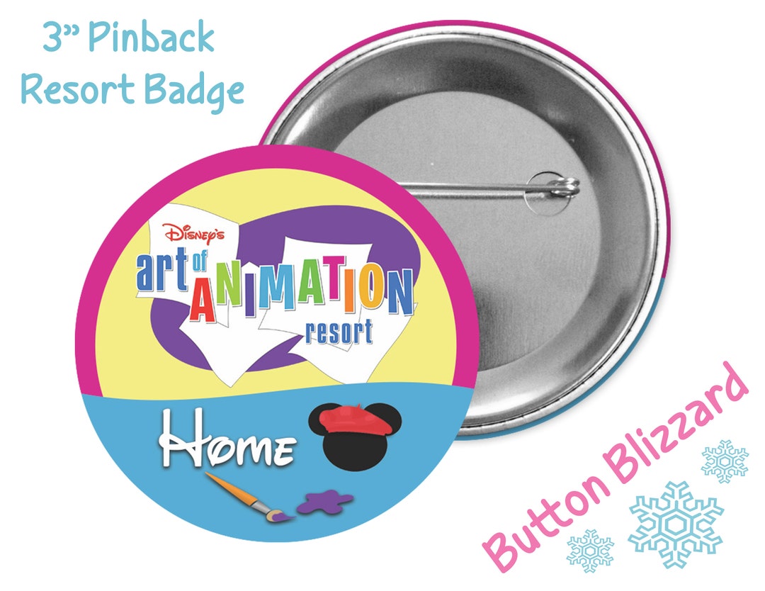 Art of Animation Resort Hotel Button - Disney Hotel Badge - Disney Park ...
