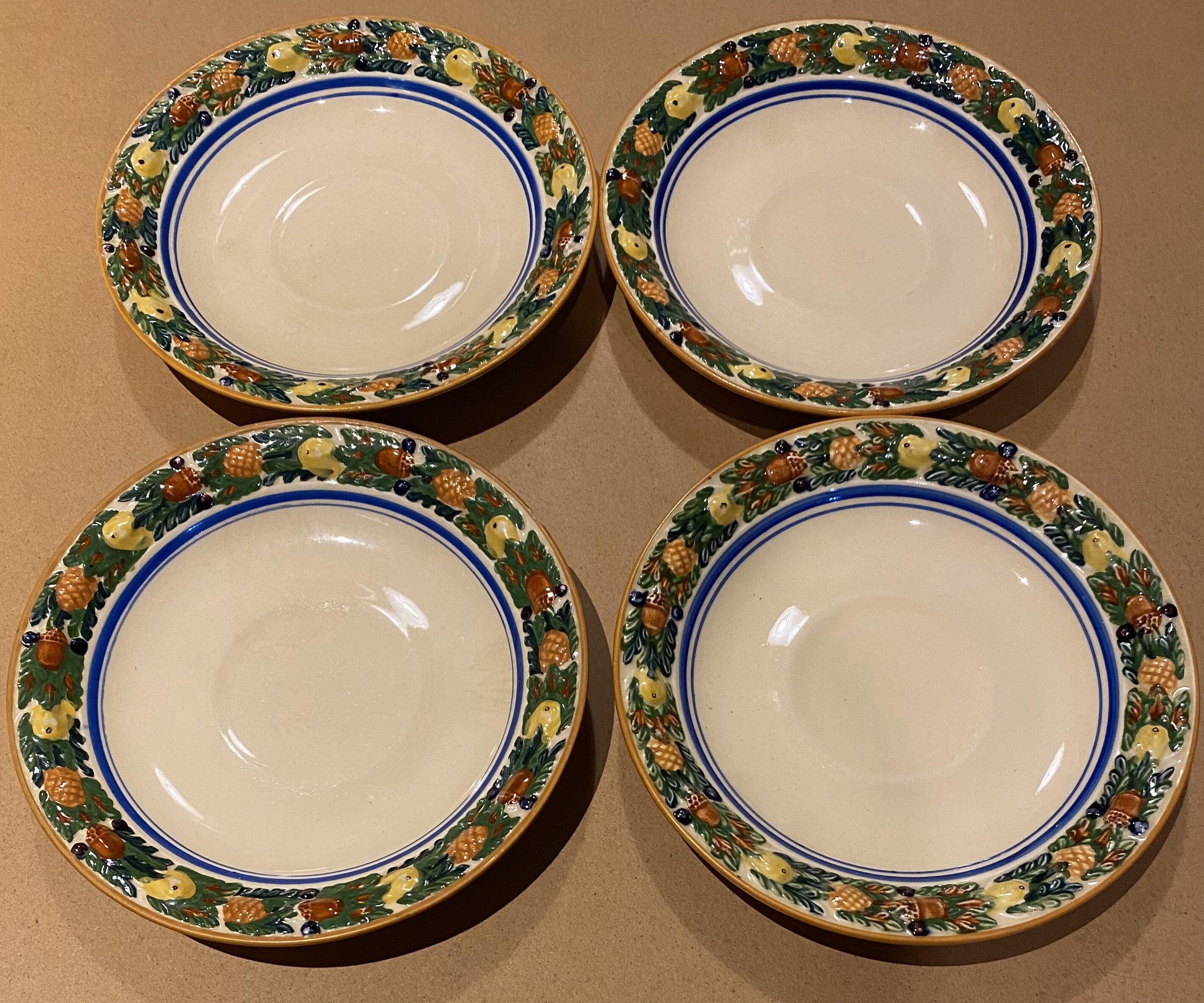 1920s Vintage Hand Painted Adams Titan Ware Tea Saucers 4 - Etsy