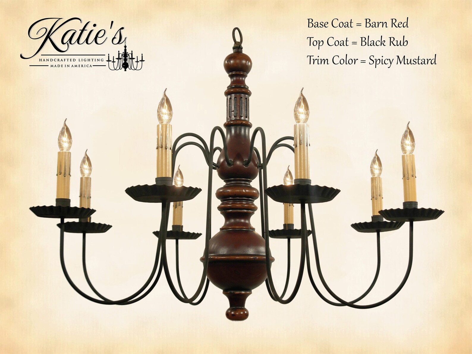 Hamilton Primitive Wooden Chandelier 8 Light Multiple | Etsy