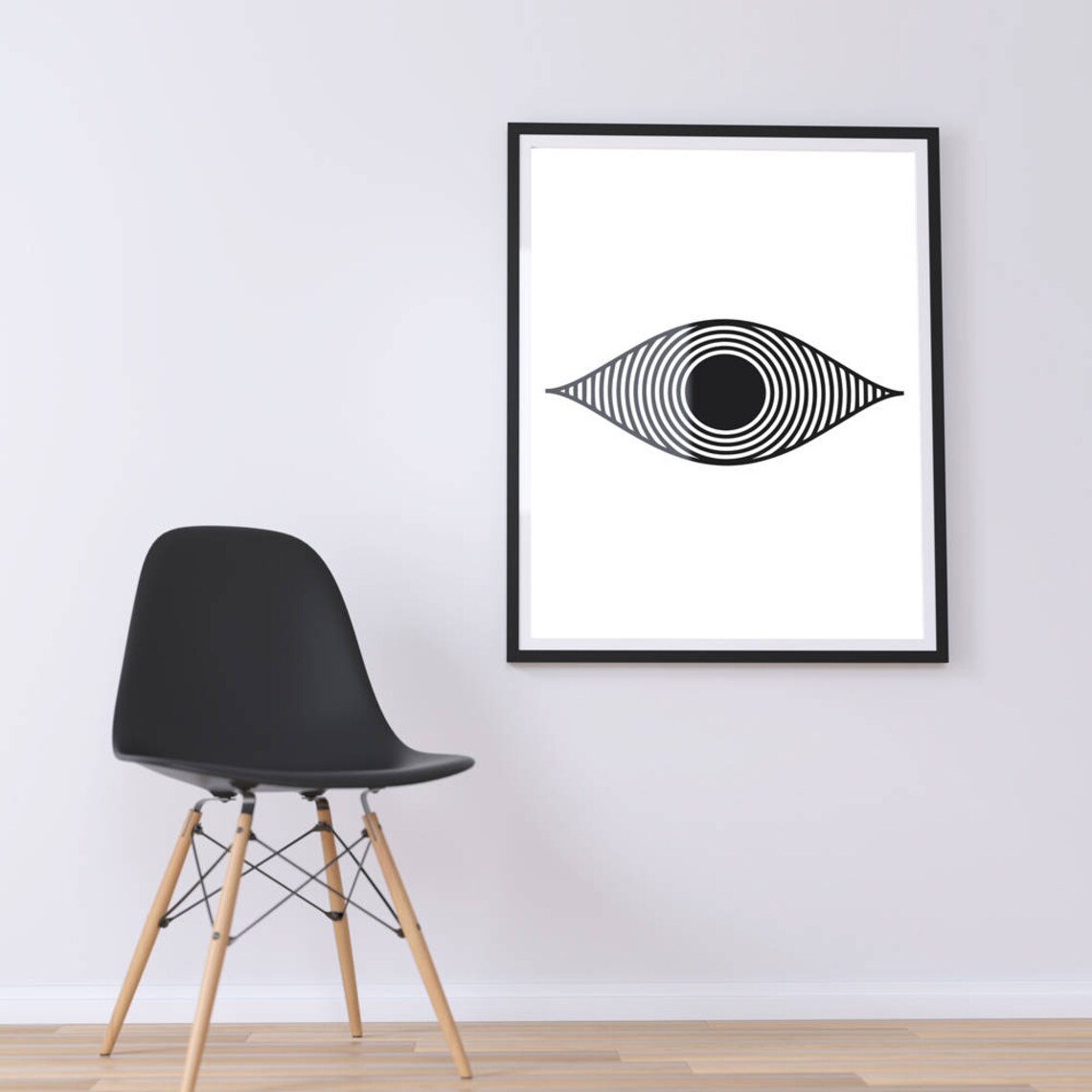 Eye Art Print Eye Poster Eye Printable Minimal Eye | Etsy