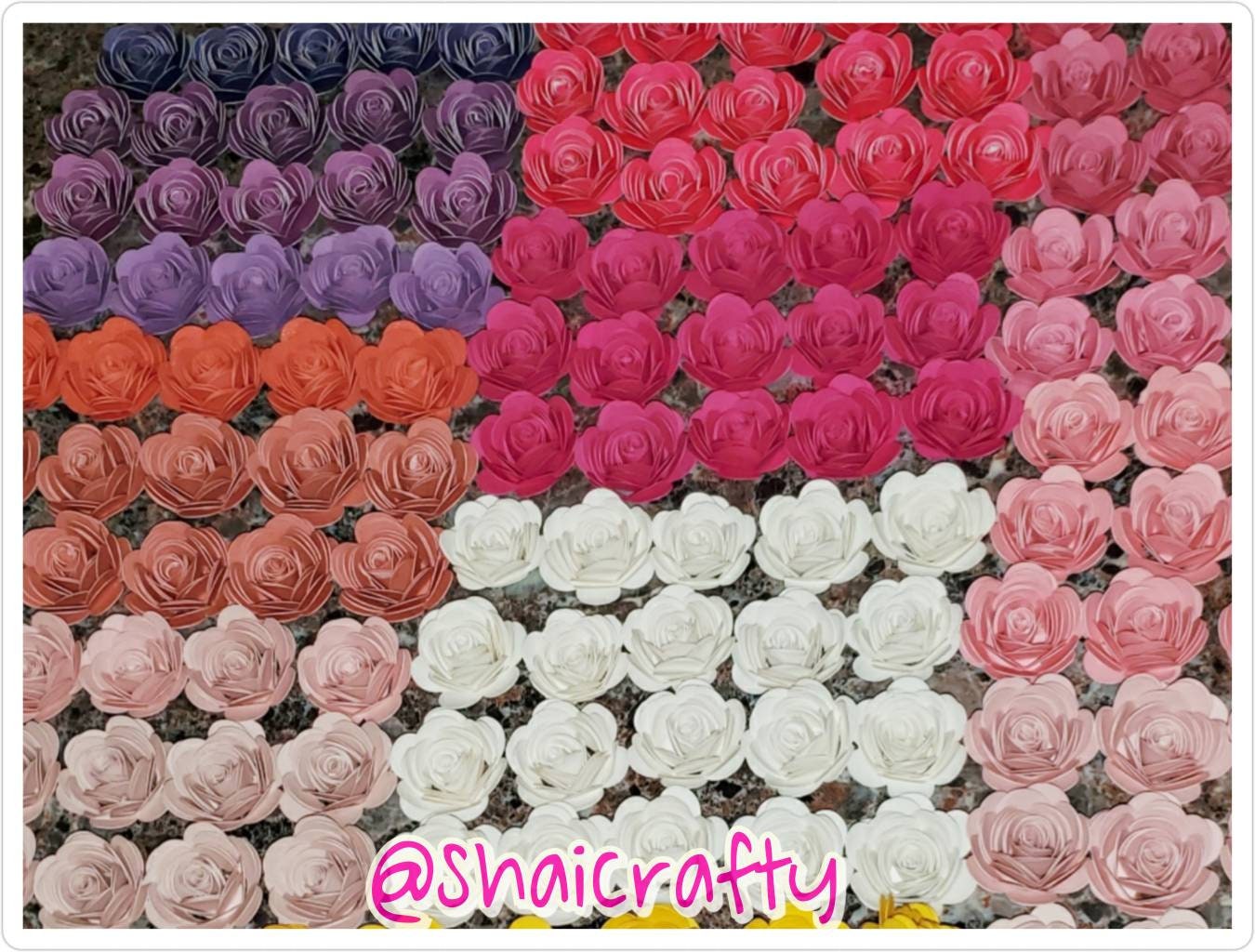 Rolled Paper Flowers Paper Flowers Paper Roses Rolled Paper - Etsy