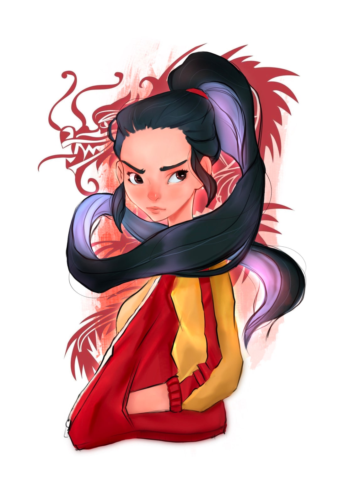 Art Print, Mulan: Loyal, Brave & True - Etsy