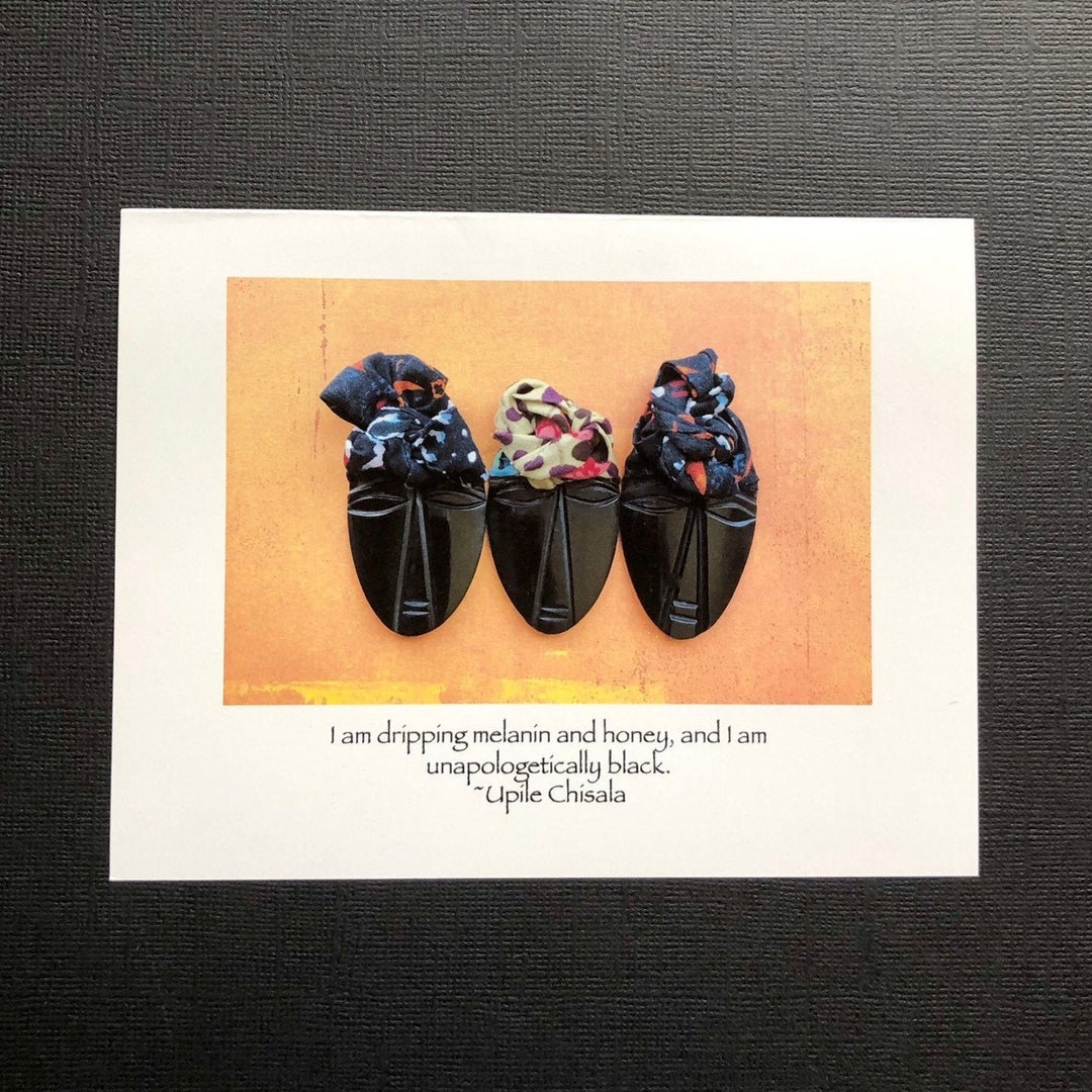Afrocentric Note Card Set, Inspirational Quotes, Blank Inside - Etsy