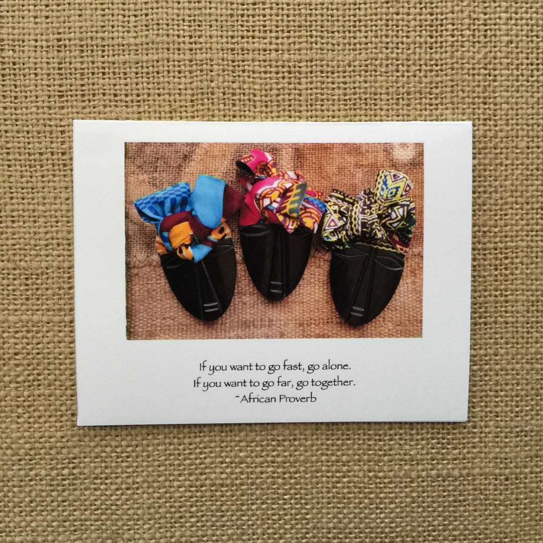 Afrocentric Note Card Set, Inspirational Quotes, Blank Inside - Etsy
