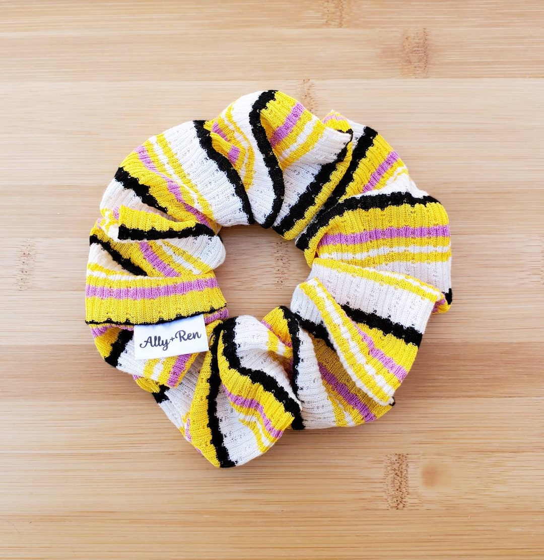 90's Style Scrunchies/ Retro Style Scrunchies / Ribbed Scrunchie ...
