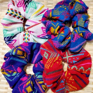 Mexican Scrunchies / Aztec Scrunchies / Sarape Scrunchies / | Etsy
