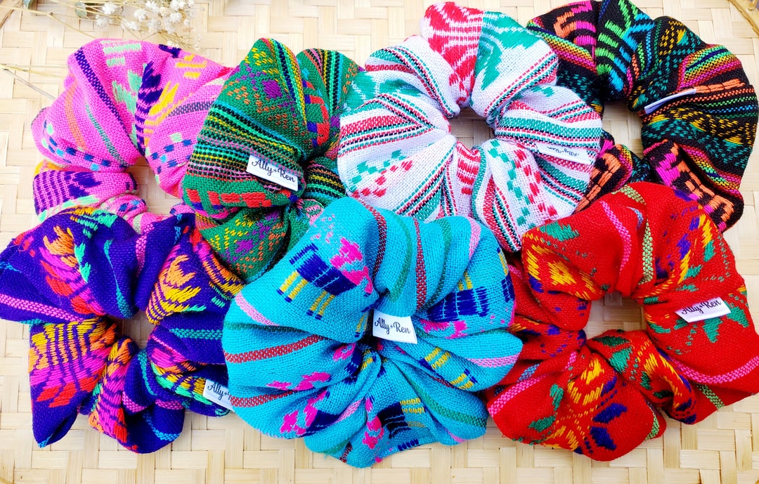 Mexican Scrunchies / Aztec Scrunchies / Sarape Scrunchies / Ethic ...