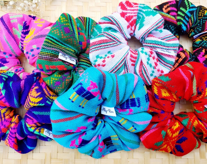 Mexican Scrunchies / Aztec Scrunchies / Sarape Scrunchies / Ethic ...