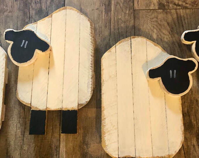 Lath Sheep - Tall, Reclaimed Wood Sheep, Ready to Hang or Lean - Etsy