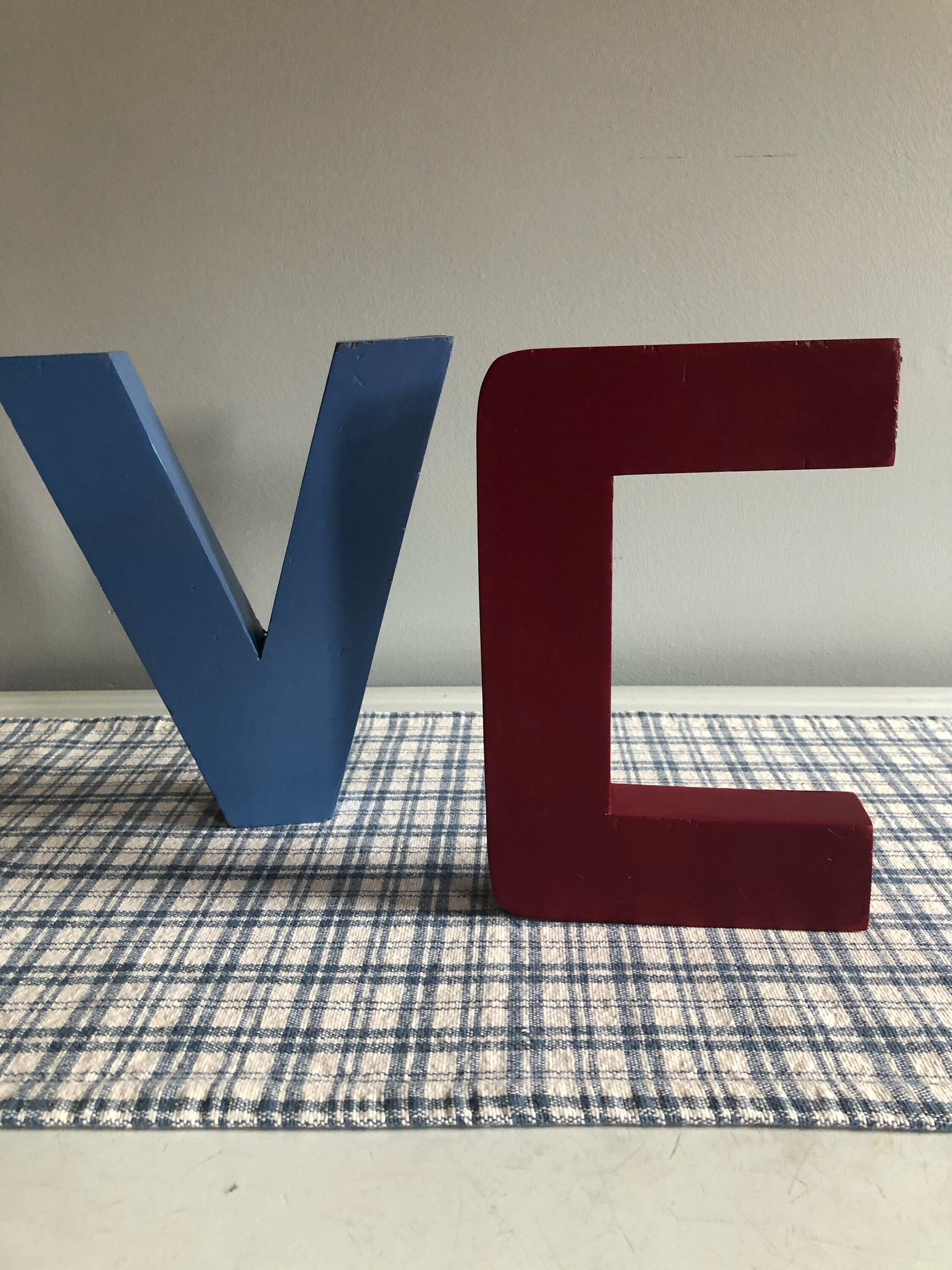 Reclaimed Wood Letters-repainted Letters From Business Sign - Etsy