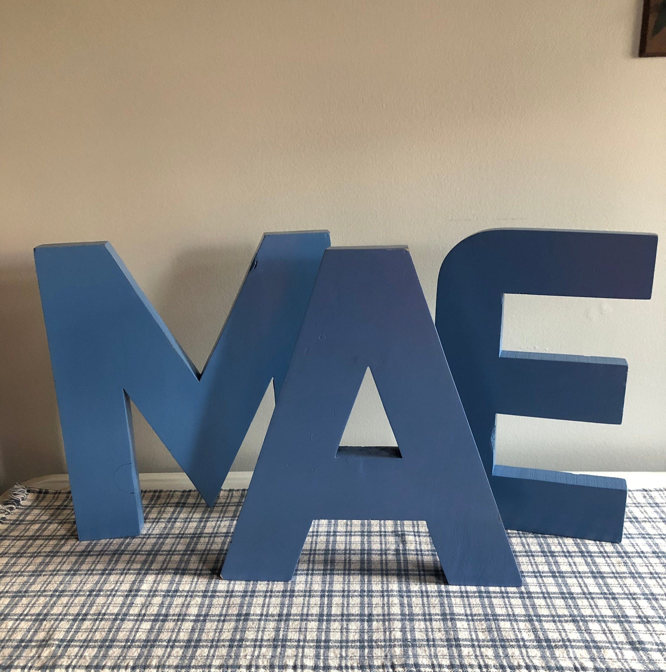 Reclaimed Wood Letters-repainted Letters From Business Sign - Etsy