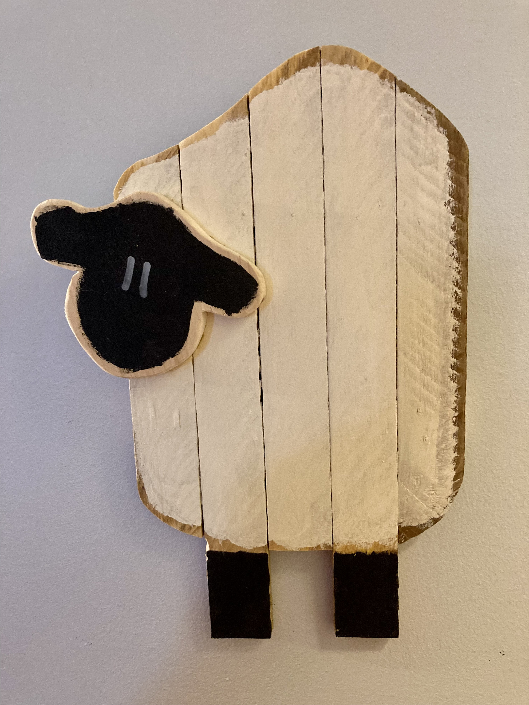 Lath Sheep - Tall, Reclaimed Wood Sheep, Ready to Hang or Lean - Etsy