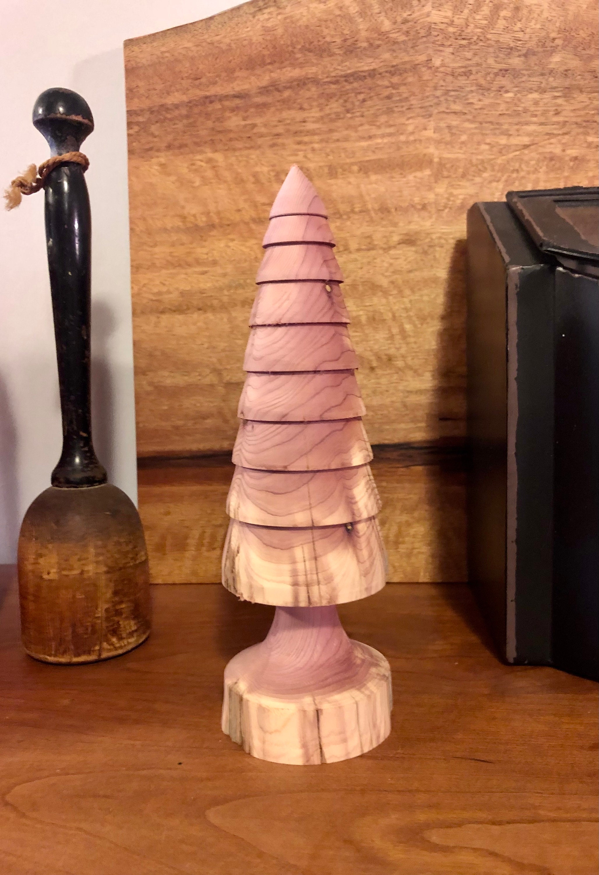 Cedar Trees-hand-turned Wood Trees for Christmas or Year Round - Etsy