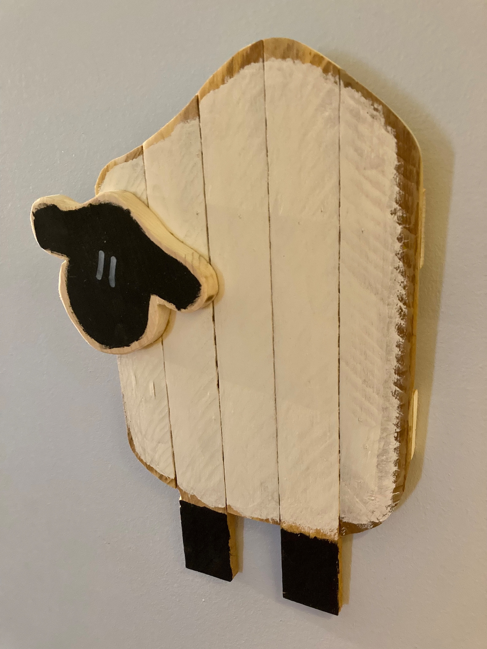 Lath Sheep Tall, Reclaimed Wood Sheep, Ready to Hang or Lean - Etsy