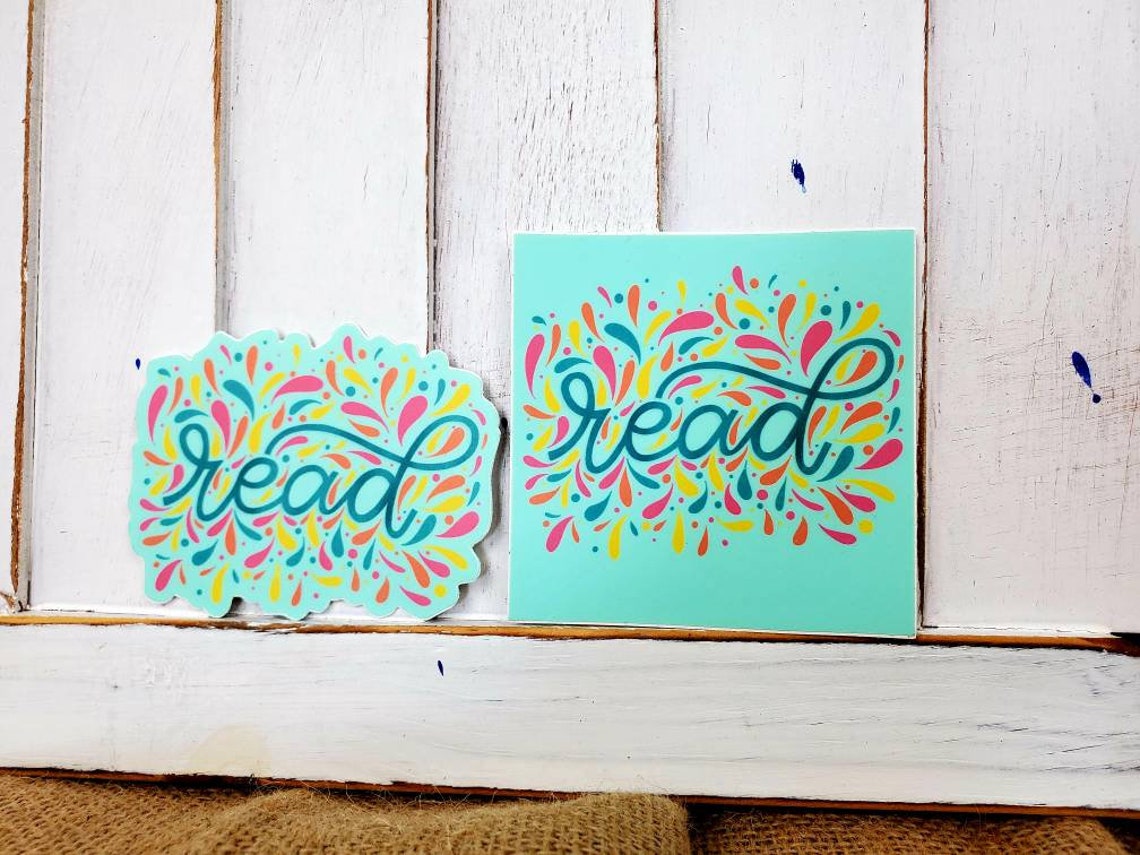 Read Sticker 2 Variations - Etsy India