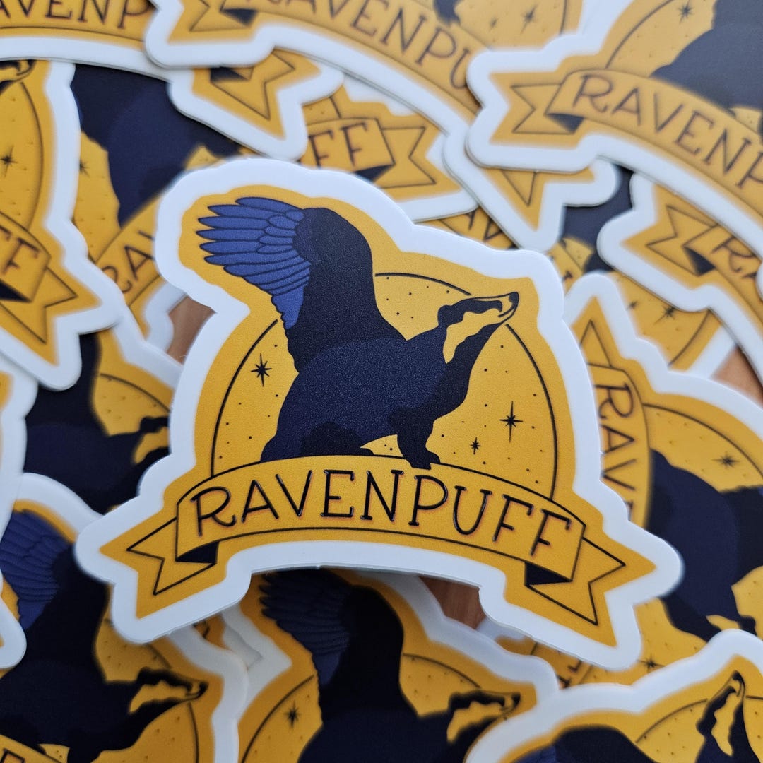 Ravenpuff Badger Vinyl Sticker, Laptop Decal - Etsy