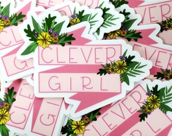 Clever Girl Sticker - Etsy