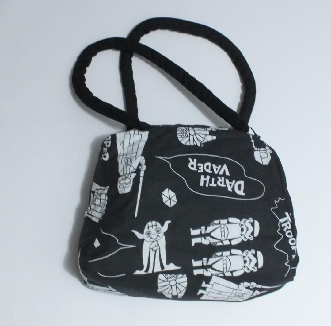 Upcycled Star Wars Inspired Handmade Handbag white Zip - Etsy