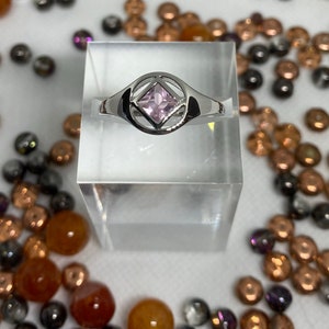 NA Service Symbol Ring With Colored CZ in Center (NAR-18) - Etsy