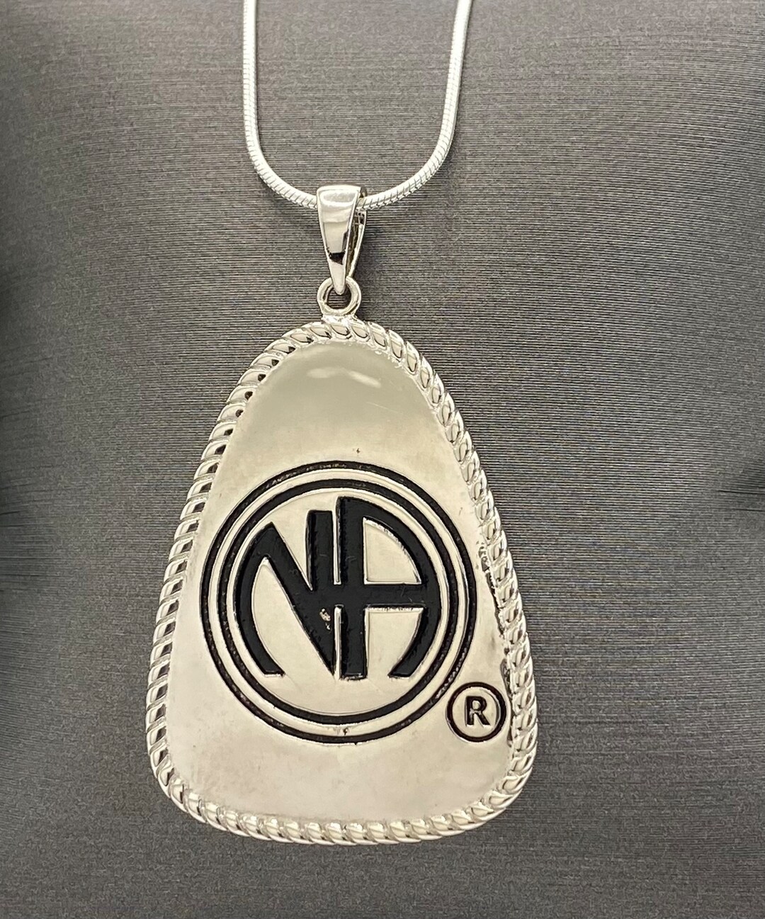 NA JFT Key Tag 30mm Sterling Silver Pendant Comes With Chain. (NAP-45 ...