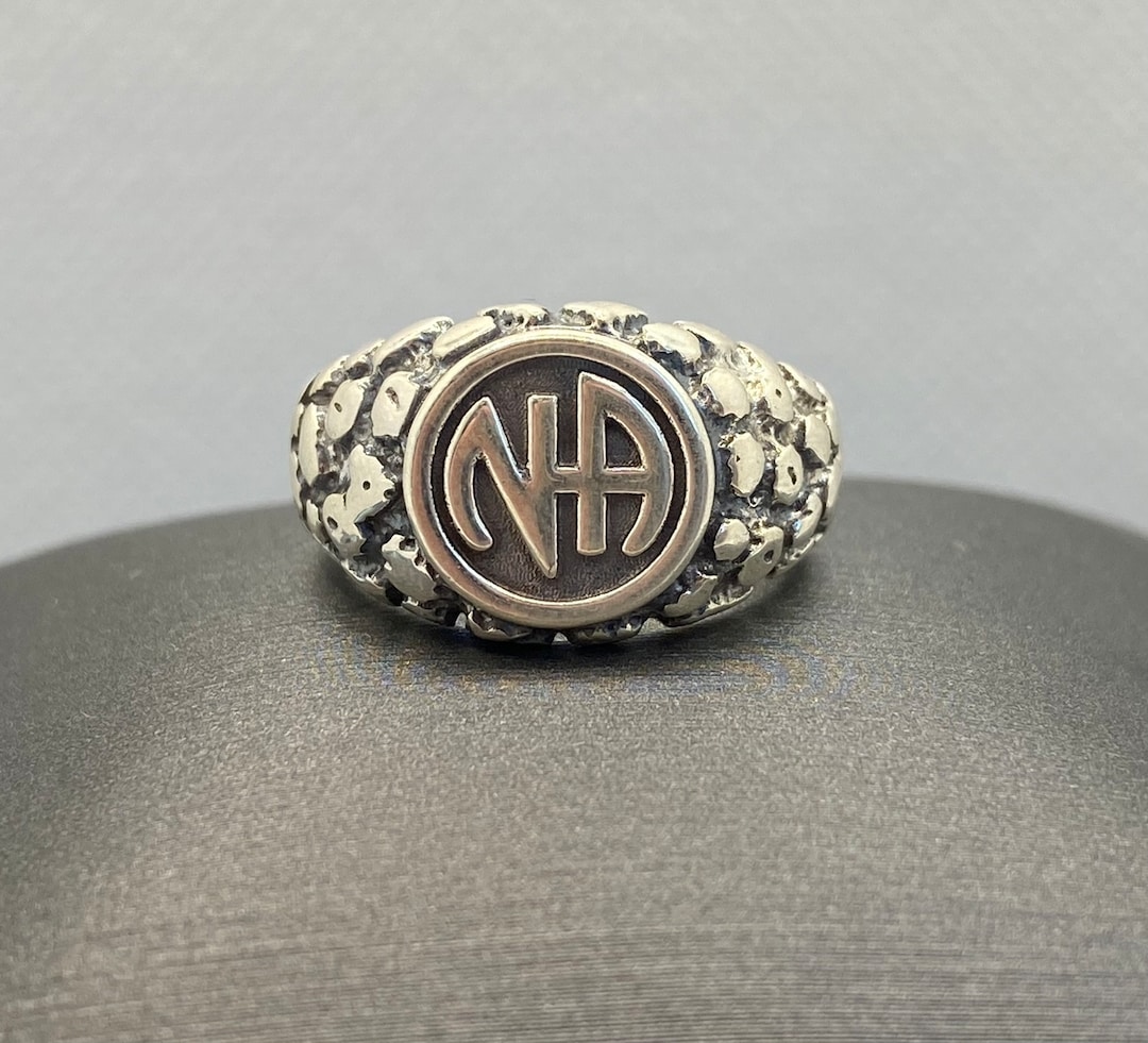 NA Signet Nugget Ring With NA Logo Symbol (NAR-32) - Etsy
