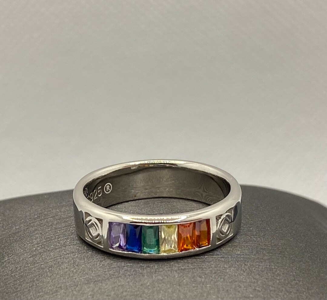 NA Rainbow Ring With Service Symbols (NAR-40) - Etsy
