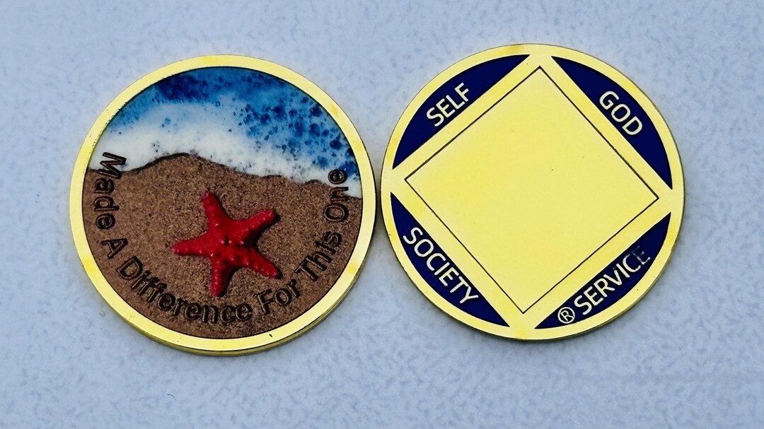 Custom NA Clean Time Starfish Medallion - Etsy