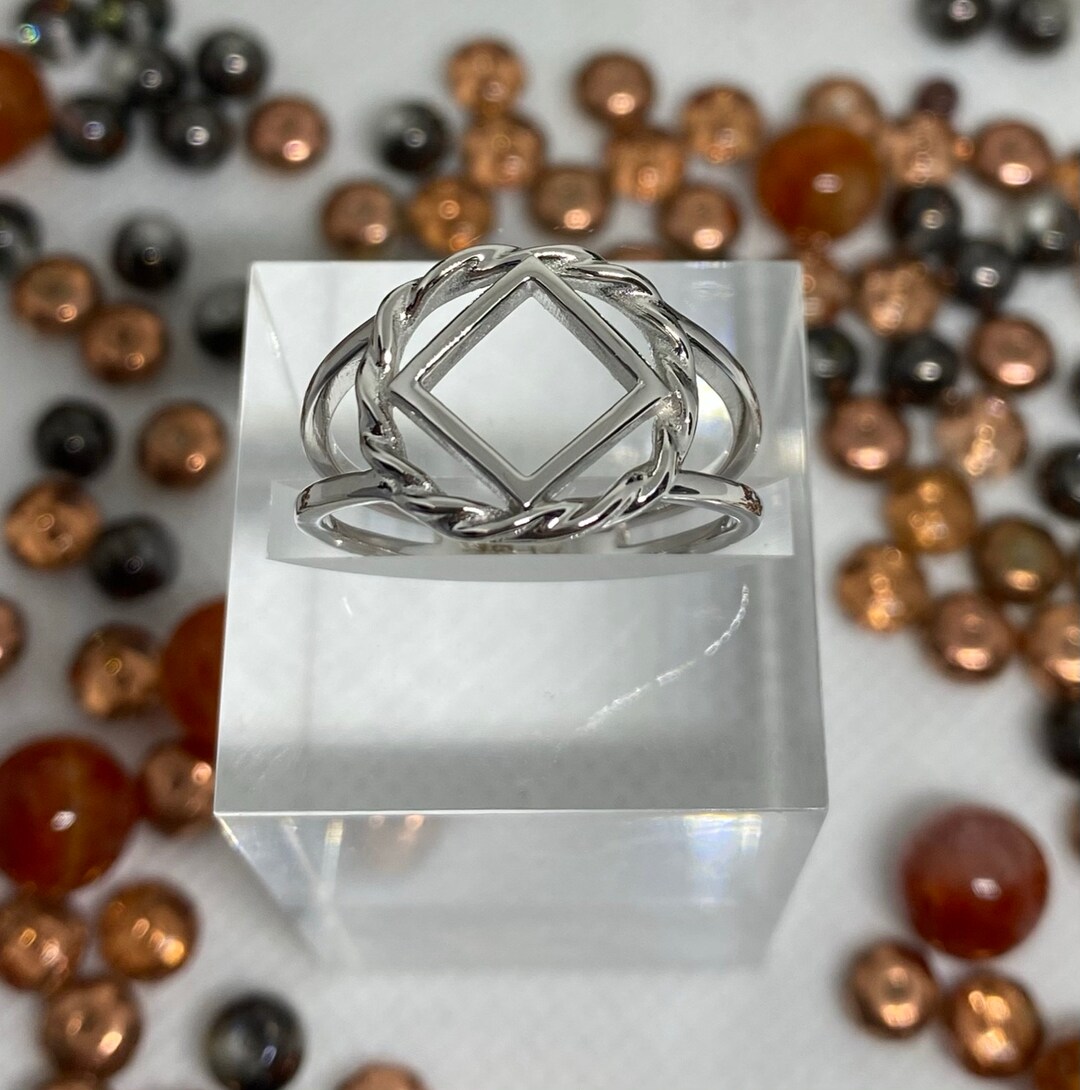 NA Service Symbol Ring With Rope Made of Sterling Silver (NAR-23) - Etsy