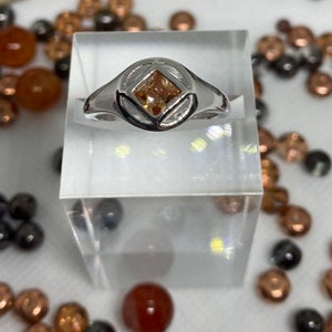 NA Service Symbol Ring With Colored CZ in Center (NAR-18) - Etsy