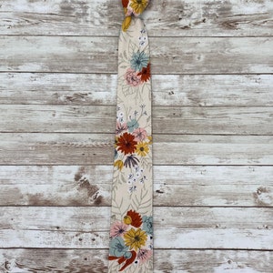 Fall Necktie, Autumn Necktie, Fall Floral Tie, Rust Tie, Mustard Yellow ...